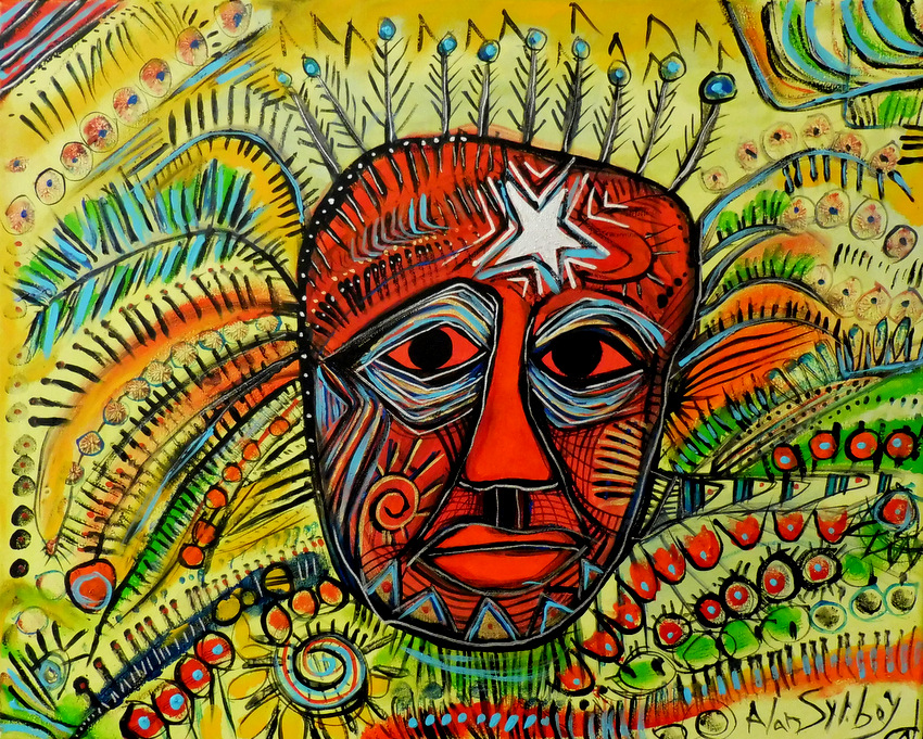 Alan Syliboy paintings | Bearclaw Gallery Edmonton | Bearclaw Gallery