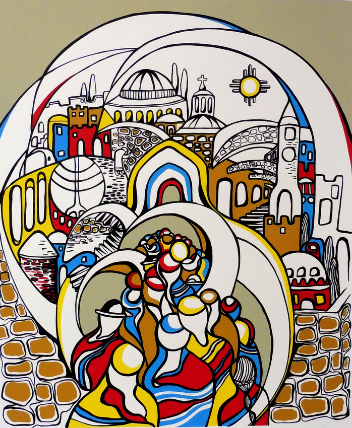 Daphne Odjig paintings and prints | Bearclaw Gallery Edmonton ...