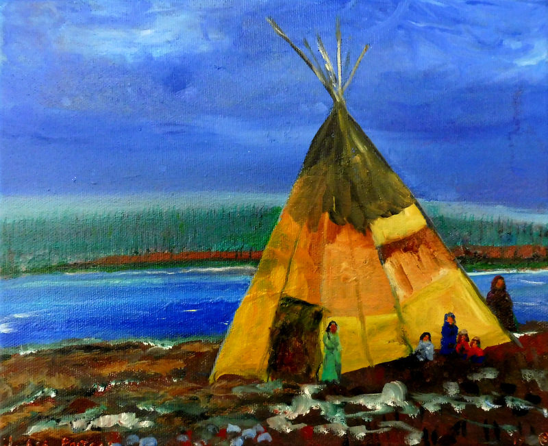 Jane Ash Poitras paintings | Bearclaw Gallery Edmonton | Bearclaw Gallery