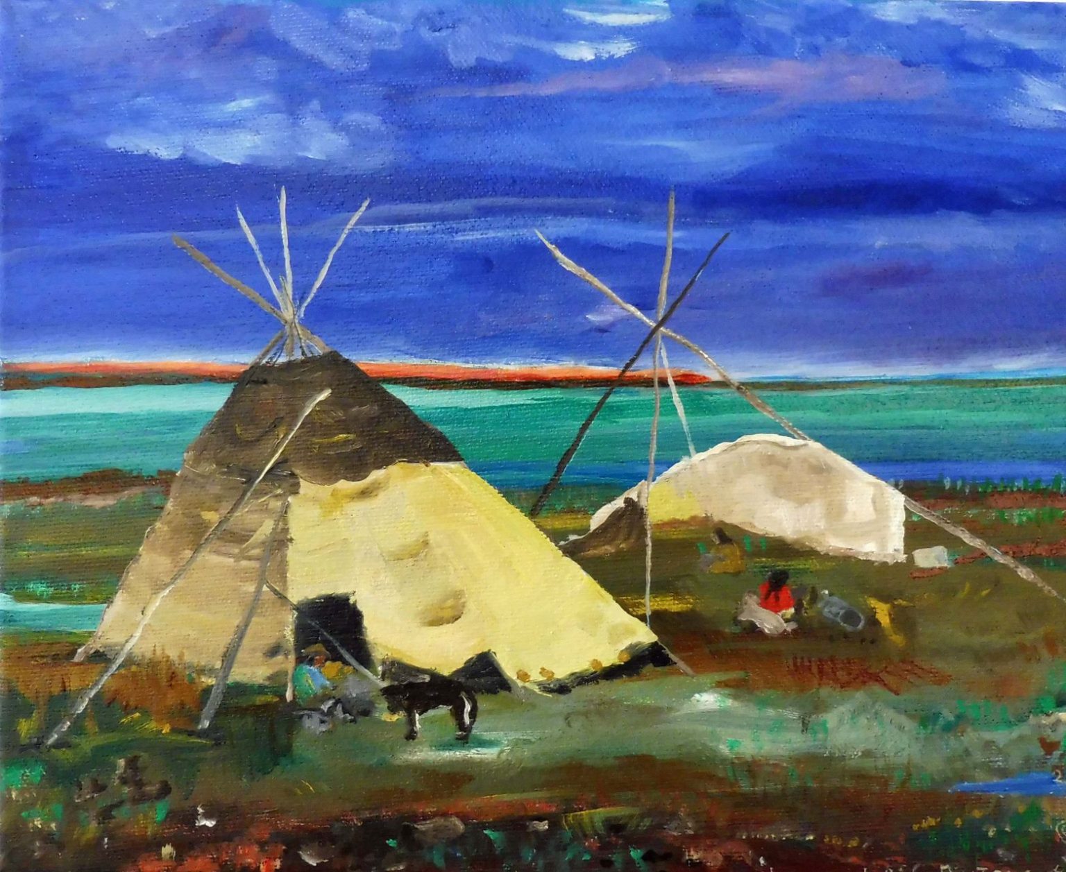 Jane Ash Poitras paintings | Bearclaw Gallery Edmonton | Bearclaw Gallery