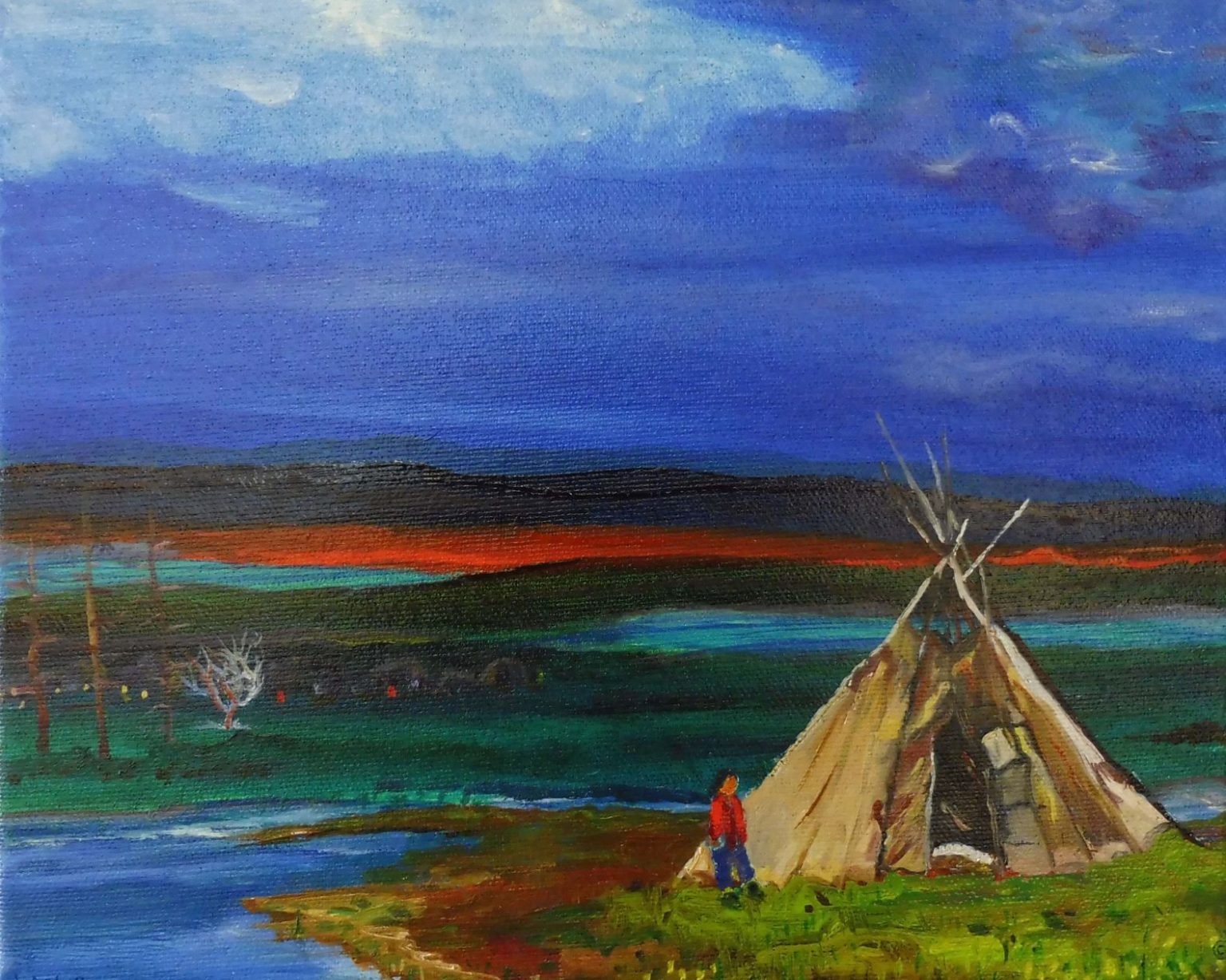 Jane Ash Poitras paintings | Bearclaw Gallery Edmonton | Bearclaw Gallery