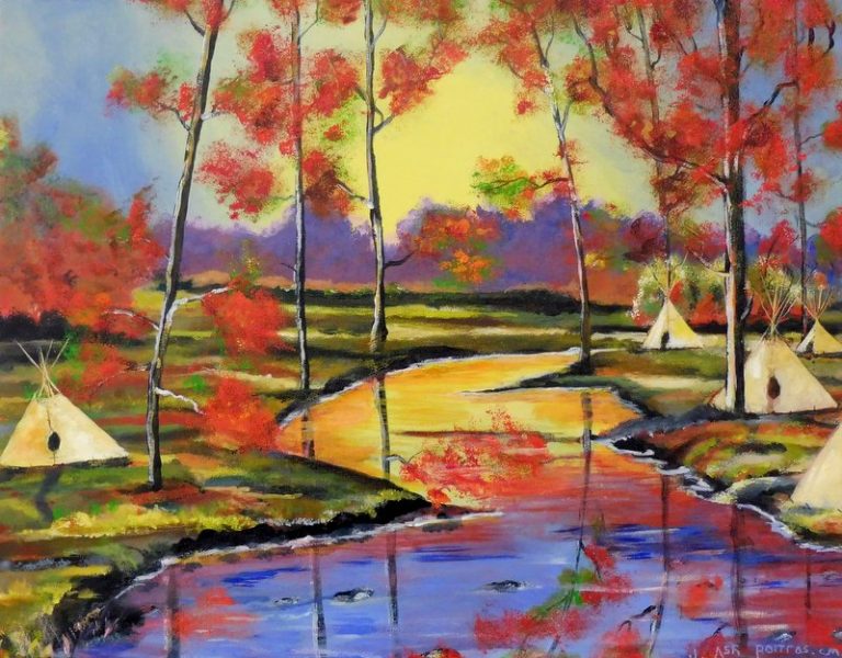 Jane Ash Poitras paintings | Bearclaw Gallery Edmonton | Bearclaw Gallery