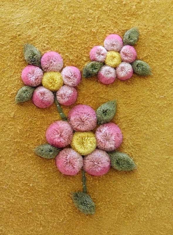 tufting-3 pink flowersII-sm | Bearclaw Gallery