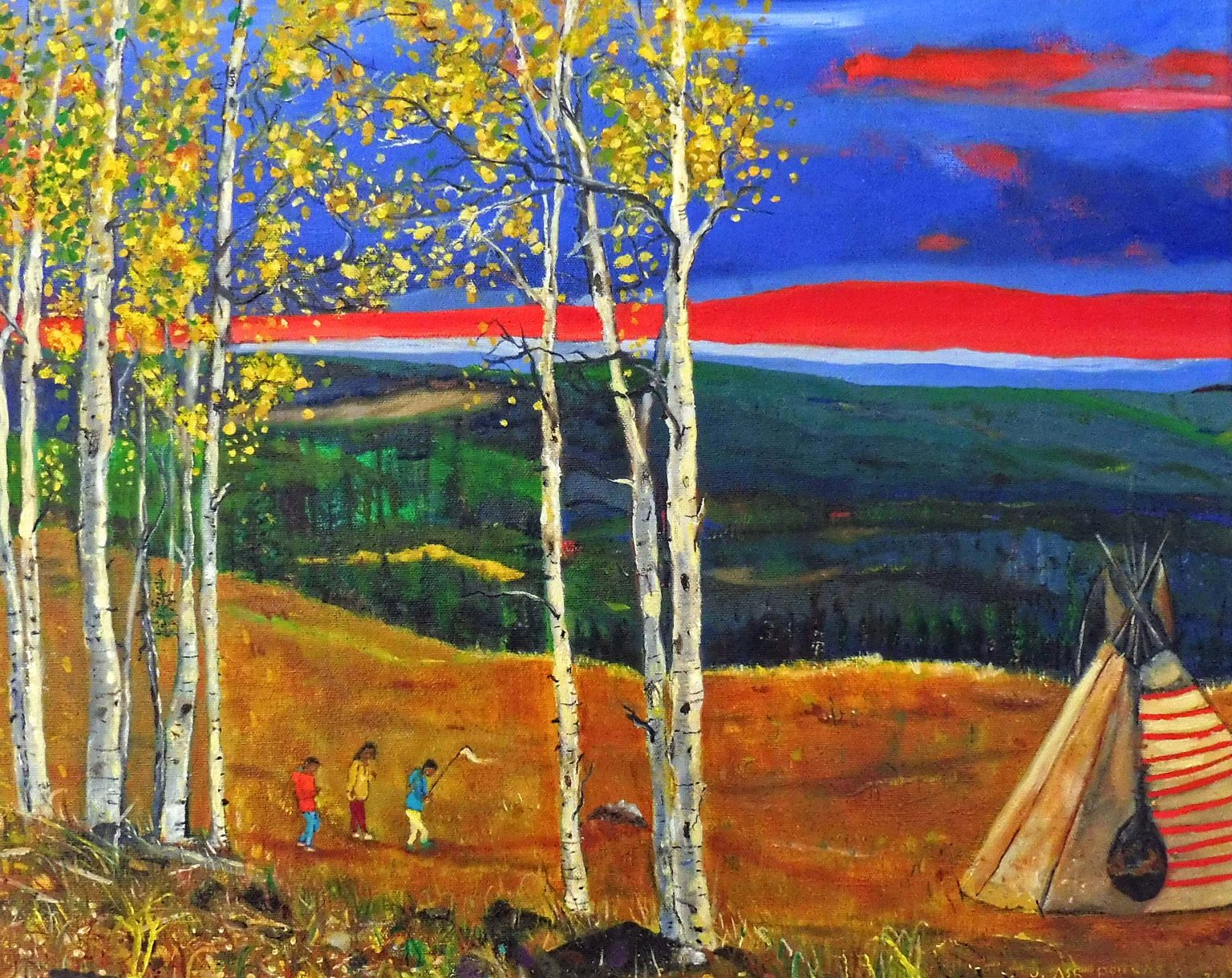 Jane Ash Poitras paintings | Bearclaw Gallery Edmonton | Bearclaw Gallery