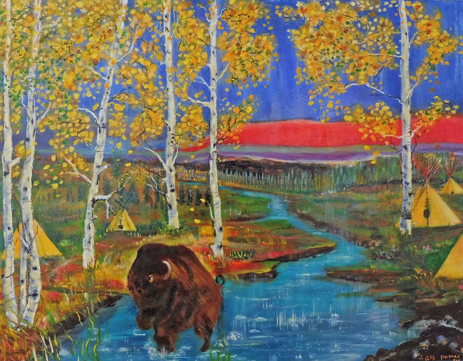 Jane Ash Poitras paintings | Bearclaw Gallery Edmonton | Bearclaw Gallery